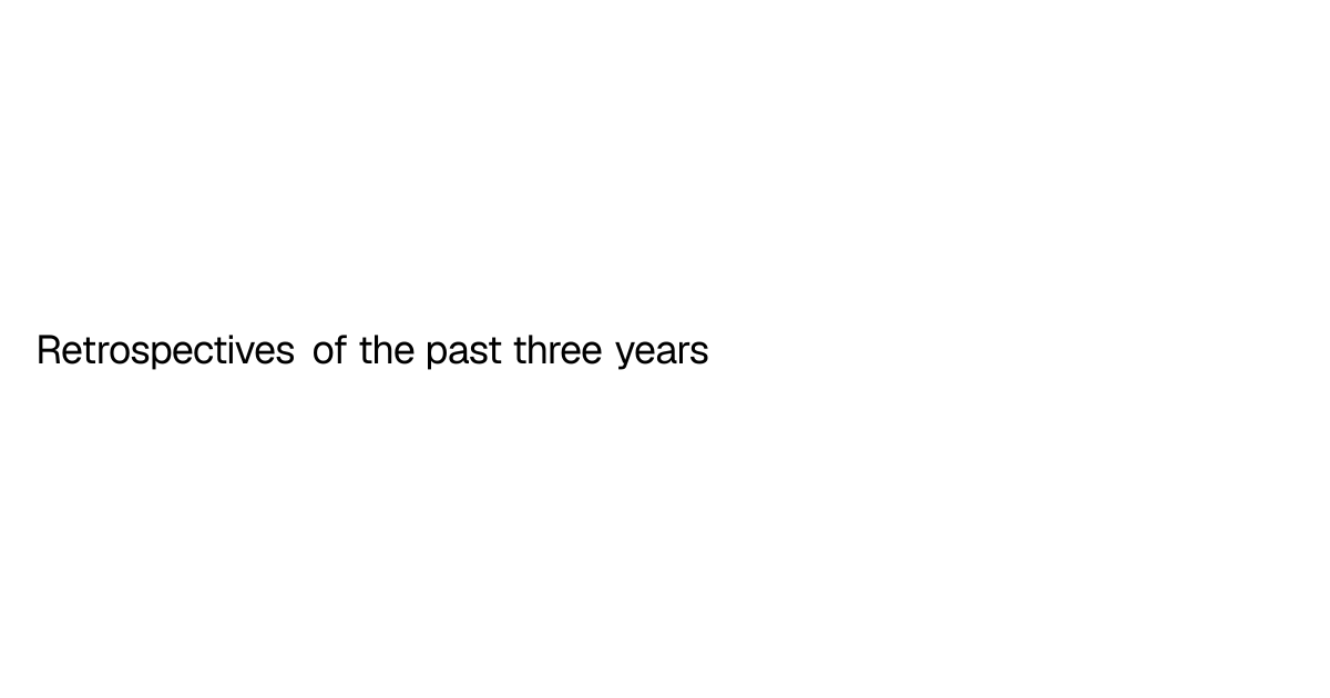 Retrospectives of the past three years | Aximov